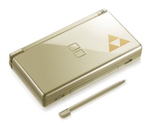 Nintendo DS Lite Zelda Triforce Gold Handheld Gaming System + Charger ...
