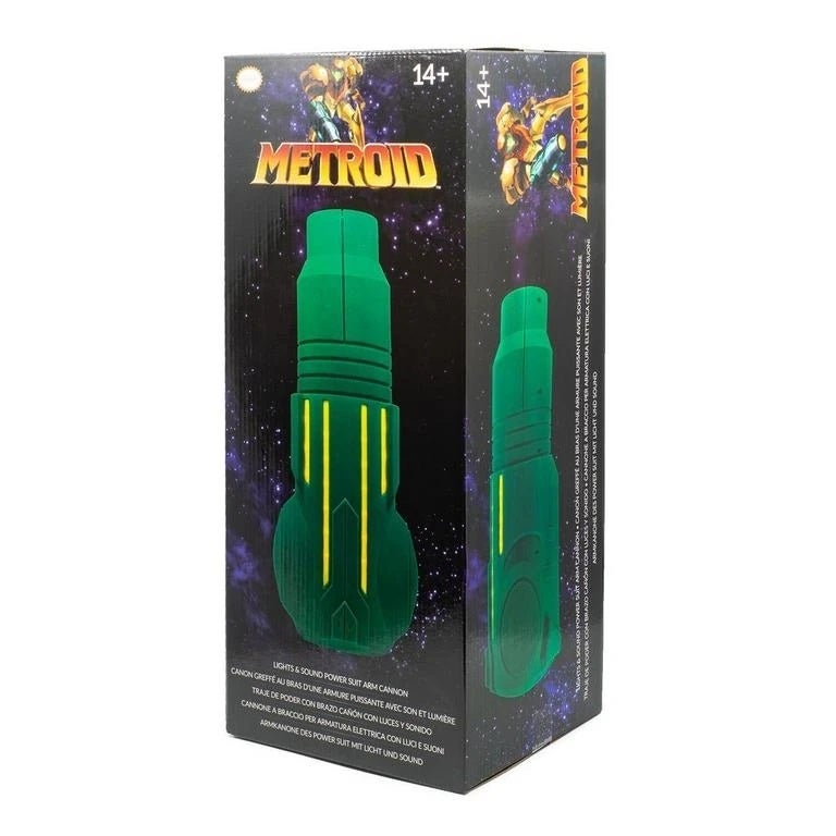 Metroid Samus Aran - Arm Cannon Gun - Life Size Replica Lights & Sounds ...